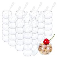 China Honey Jar With Lid Mousse Cup Tiramisu Dessert Cake Plastic Cup for sale