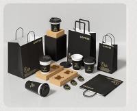 China Paper Bag Custom Printed Kraft Paper Bags Recyclable With Your Own Logo for sale