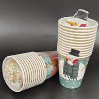 China Factory Customized Christmas Paper Cover Paper Cup Printing, Thickened Insulation Coffee Cup, Holiday Party Paper Cup, Special Packaging for sale