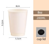 China 8-22oz Hollow Heat-proof Double Wall Thermal Coffee Cup for sale