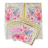 China Napkins Paper for Dinner Party Gathering Decor Biodegradable Printed Cocktail Paper Napkins for sale