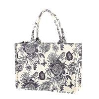 China Canvas Shoulder Bag, Large Capacity Printed Tote Bag, Women's Fashionable and Lightweight Handbag, Linen Bag for sale