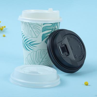 China 90mm Milk Tea & Coffee Cup Lid – Flip-Top Leakproof Spout Lid, Universal Cover for Paper & Plastic Cups for sale