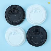 China 90mm Milk Tea & Coffee Cup Lid – Flip-Top Leakproof Spout Lid, Universal Cover for Paper & Plastic Cups for sale