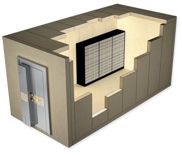 China 200mm S&G Code Lock Bank Vault Room , Lock Combination Vault For Luxury Homes for sale
