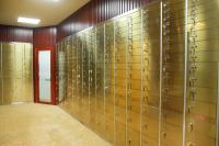 China UL Certified 10mm Thick Door Bank Safe Deposit Box With Pop Out Shelf for sale