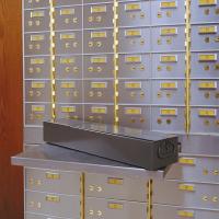 China 822mm Width 540mm Height Fire Safe Locker For Home 180 Degree Open for sale