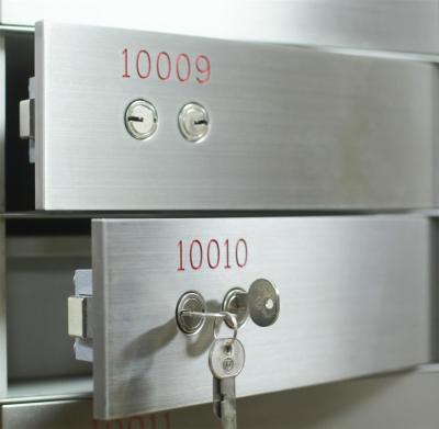 China Various Colors ODM Service 10mm Door Bank Locker Box Lockable for sale