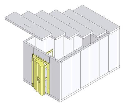 China Width 3500mm Height 1800mm Residential Safe Rooms For Treasure for sale