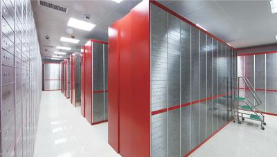 China Cold Rolled Steel 610mm Depth 135mm Width Safe Deposit Locker for sale