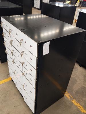 China Black And White GB/T1220 1500mm Height Safe Deposit Locker For Valueable for sale