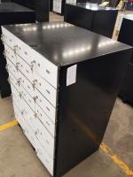 China 0.7mm Steel Plate 400mm width Bank Safe Deposit Box , Safe Custody Box Lockable for sale