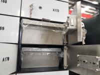 China 0.7mm Steel Plate 400mm width Bank Safe Deposit Box , Safe Custody Box Lockable for sale