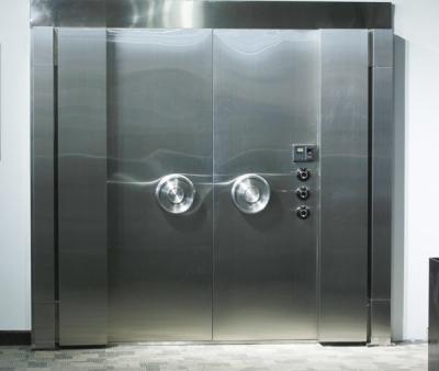 China Sturdy Construction Height 2500mm 240mm Burglar Proof Door Double Opening for sale