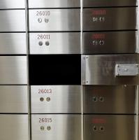 China 180 Degrees Open 2mm Wall Bank Safe Deposit Box With UL Approval for sale