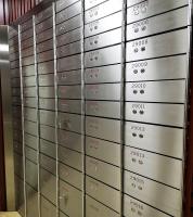China 180 Degrees Open 2mm Wall Bank Safe Deposit Box With UL Approval for sale