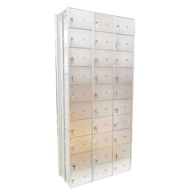 China Width 271mm Height 99mm Locker Box In Bank , Steel Safe Locker for sale