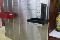 China UL Certified 10mm Thick Door Bank Safe Deposit Box With Pop Out Shelf for sale