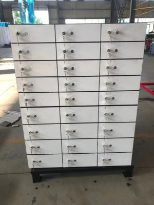 China Vault Room Stainless Steel Bank Safe Deposit Locker With Red Color Storage Box for sale