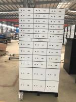 China Vault Room Stainless Steel Bank Safe Deposit Locker With Red Color Storage Box for sale