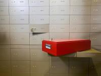 China UL Certificate lock Aluminum Alloy Plate Bank Safe Deposite Box With Golden Color for sale