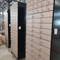 China 2.0mm Steel Plate Bank Safe Deposit Box Lockable Acid Washed 600mm Depth for sale