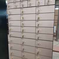 China 2.0mm Steel Plate Bank Safe Deposit Box Lockable Acid Washed 600mm Depth for sale