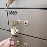 China 2.0mm Steel Plate Bank Safe Deposit Box Lockable Acid Washed 600mm Depth for sale