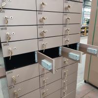 China 2mm Steel Plate Bank Safe Deposit Box Powder Spray Coat Finish With UL List Lock for sale