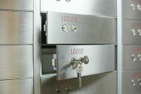 China SS Material Bank Safe Deposit Box With UL Certified Dual Copper Key Locks for sale