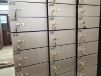 China Vault Room Bank Safe Deposit Box Acid Washed With 2mm Body Wall for sale