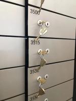 China Vault Room Bank Safe Deposit Box Acid Washed With 2mm Body Wall for sale