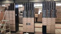 China Vault Room Bank Safe Deposit Box Acid Washed With 2mm Body Wall for sale