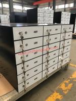 China Stainless Steel Safe Deposit Box Painting Color Storage Box For Bank Vault Room for sale