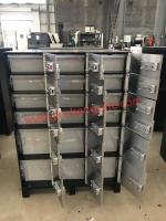 China Stainless Steel Safe Deposit Box Painting Color Storage Box For Bank Vault Room for sale