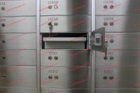China 10mm Stainless Steel Safe Deposit Locker Safe Deposit Box For Bank With Copper Key Lock And Inner Bond Box for sale