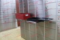 China 10mm Stainless Steel Safe Deposit Locker Safe Deposit Box For Bank With Copper Key Lock And Inner Bond Box for sale