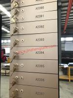 China Aluminum Alloy Color Painting 300mm Width Safe Deposit Box for bank with copper key locks for sale