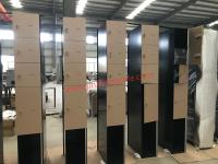 China Aluminum Alloy Color Painting 300mm Width Safe Deposit Box for bank with copper key locks for sale