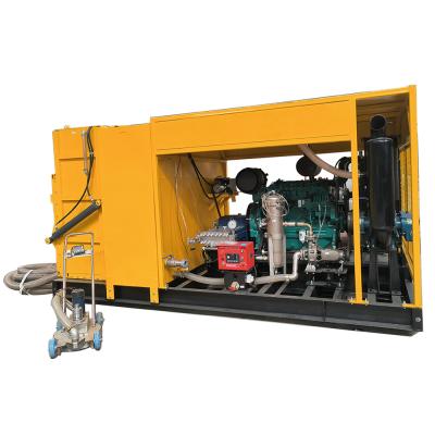 China 32L/min Road Marking Removal Machine with 1600-2500bar High Pressure Water Jetting System and 99% Debris Recovery for sale