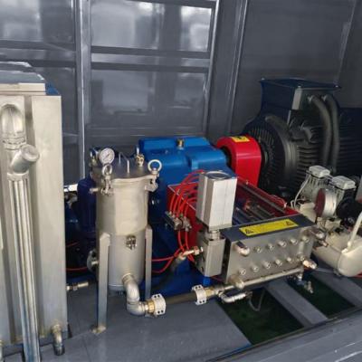 China 1500 Bar High Pressure Water Jetting Unit 50L/min with 160kW Electric or 264kW Diesel Drive for Industrial Pipe Cleaning for sale