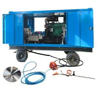 China 500-1500bar Diesel Engine High Pressure Water Jet Blasting Machine with 15-480 L/min Flow Rate for Industrial Pipeline Cleaning for sale