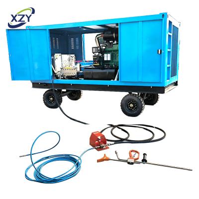 China XZY Industrial Water Jet Cleaning Machine 500bar-2800bar Pressure 30L/min-120L/min Flow for sale
