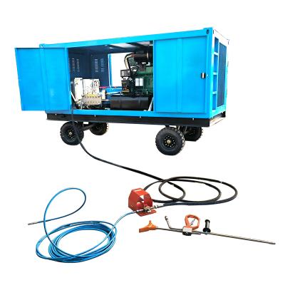 China 264kW Diesel Engine Hydro Jetting Machine - 22,000 PSI High Pressure Water Blaster with 30-110L/min Flow Rate for sale