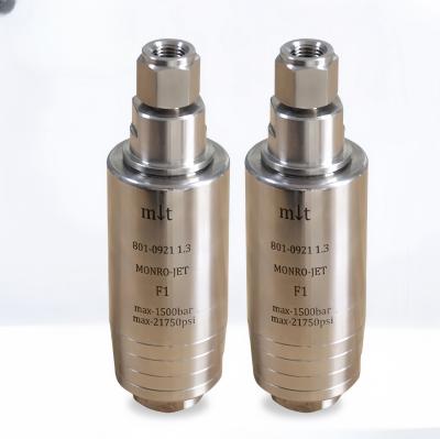 China 600bar 800bar 1500bar Turbo Nozzle Single Hole Rotary Water Jetting Nozzle for Industrial Cleaning for sale
