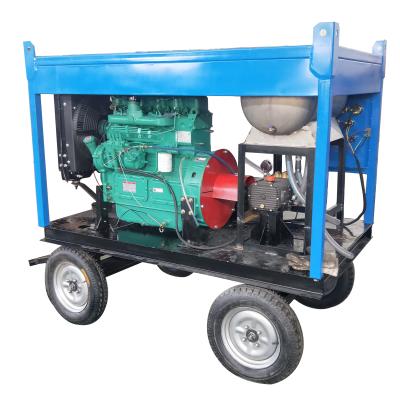 China 500bar Diesel Engine Water Jet Cleaner 22L/min Flow for Ship Marine Rust Removal for sale
