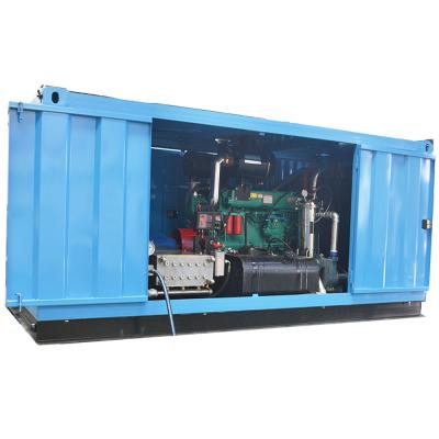 China Electric Industrial Water Jet Cleaning Machine 1000-1500 Bar Pressure 20-120 L/min Flow for Manufacturing Plants for sale
