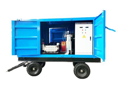 China Electric/Diesel Industrial Water Jet Cleaning Machine 500-2800 Bar Pressure with Triplex Plunger Pump for sale
