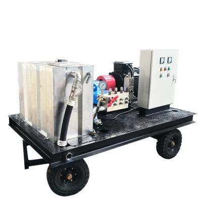 China 500bar 60L/min Electric Water Jetting Machine with 55kW Motor Power and 300L Tank Capacity for Industrial Cleaning for sale