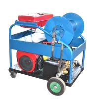China Industrial Water Jetter Drain Cleaning Machine 200Bar 2900psi with 50m Hose for 50-400mm Pipes for sale